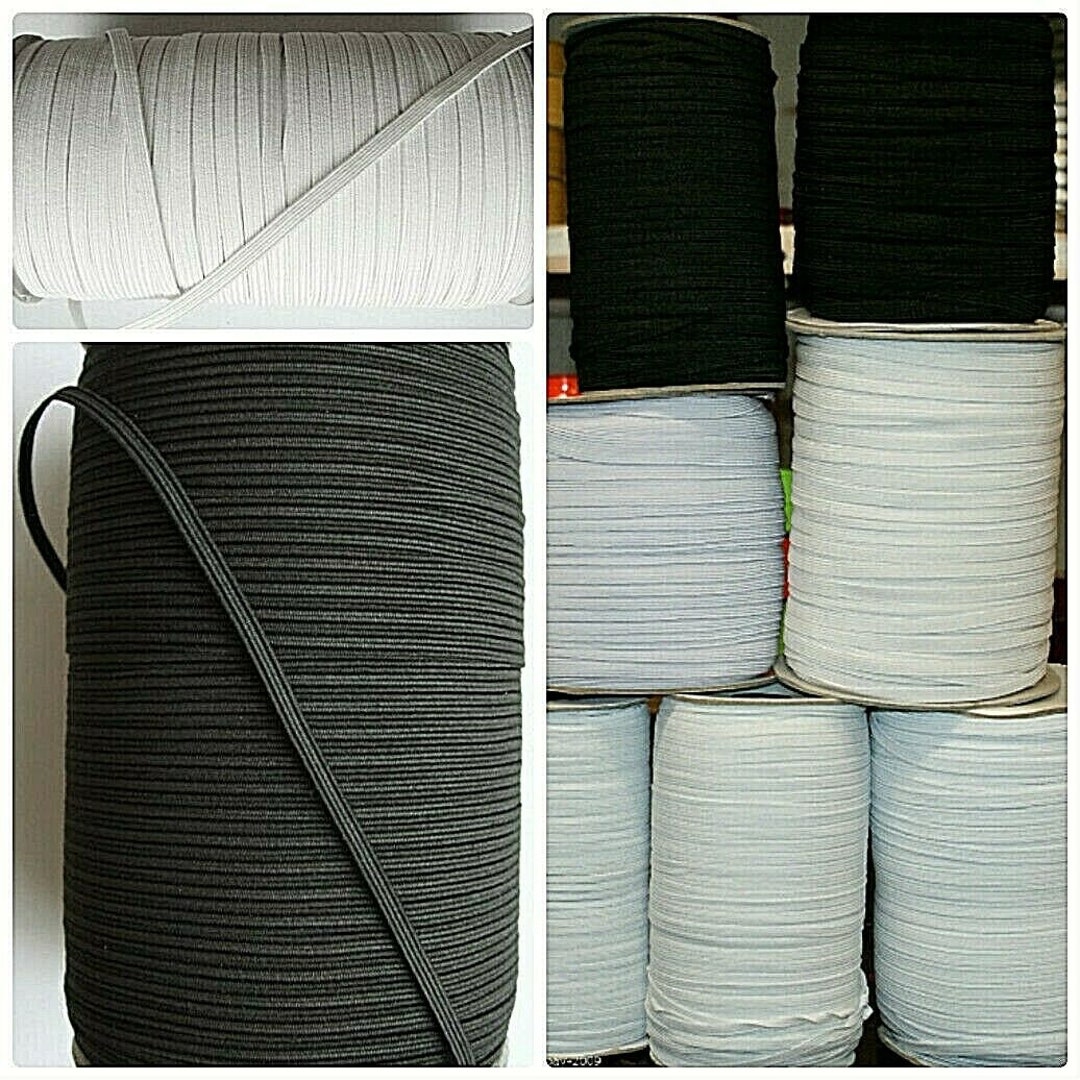 White 6 Cord Elastic 5 Metre Bundle - Etsy