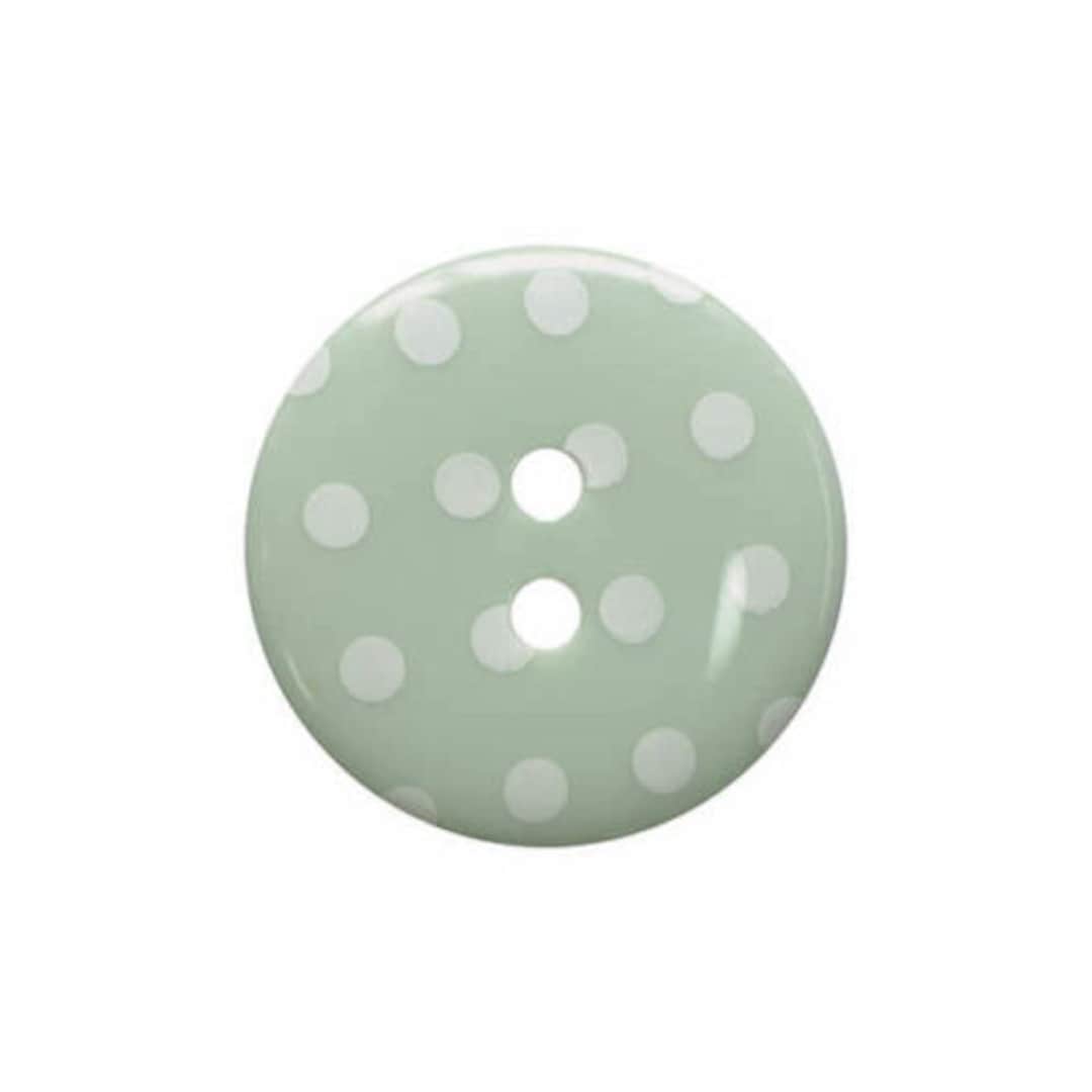 Round Dotty Fine Style Buttons All Sizes Choice of Colours - Mint X 10 ...