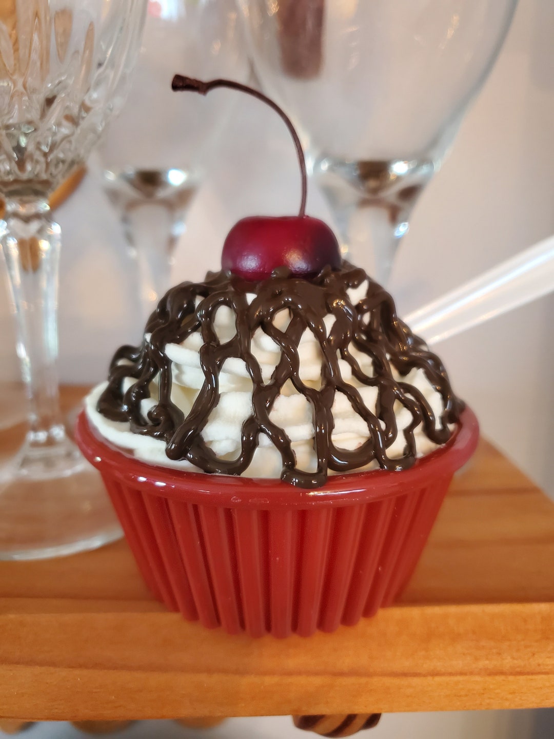 Ice Cream Sundae. Fake Sweets Sundae. Handmade Fake Sundae With ...