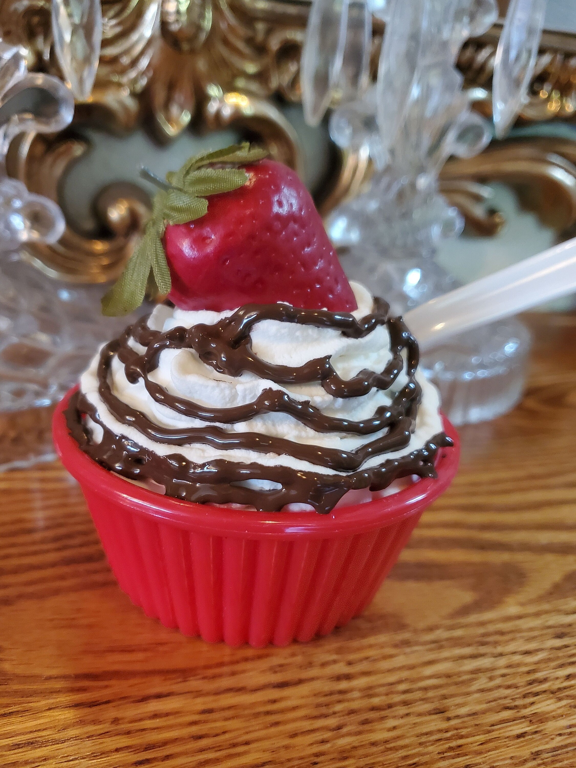 Ice Cream Sundae. Fake Sweets Sundae. Handmade Fake Sundae With ...