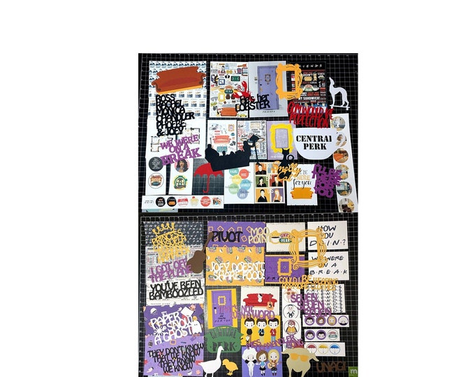 FRIENDS Scrapbook Kit BUNDLE. Both Kits! Friends TV Show Scrapbook Kit ...