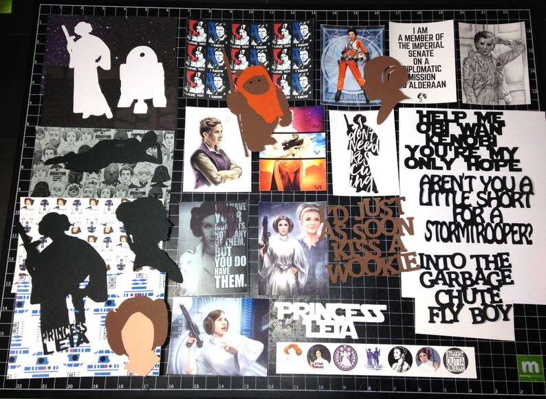 Star Wars Scrapbook Kit PRINCESS LEIA Disney Scrapbook - Etsy
