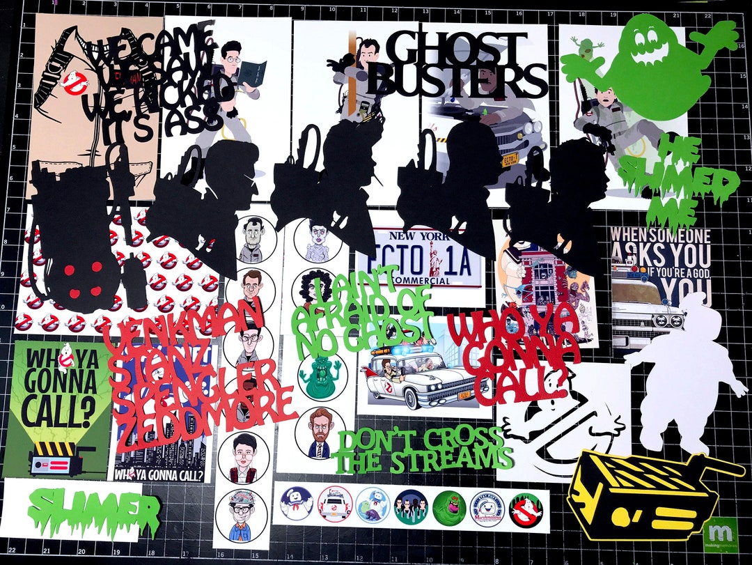 GHOSTBUSTERS Scrapbook Kit. Scrapbook Paper, Die Cuts, Project Life ...