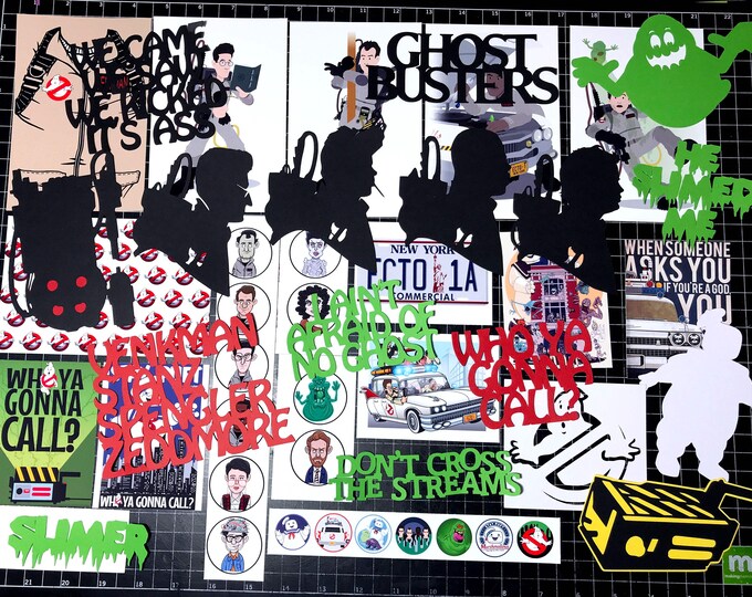 GHOSTBUSTERS Scrapbook Kit. Scrapbook Paper, Die Cuts, Project Life ...