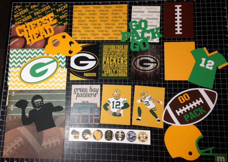 Green Bay Packers Scrapbook Kit Packer Football Packer | Etsy