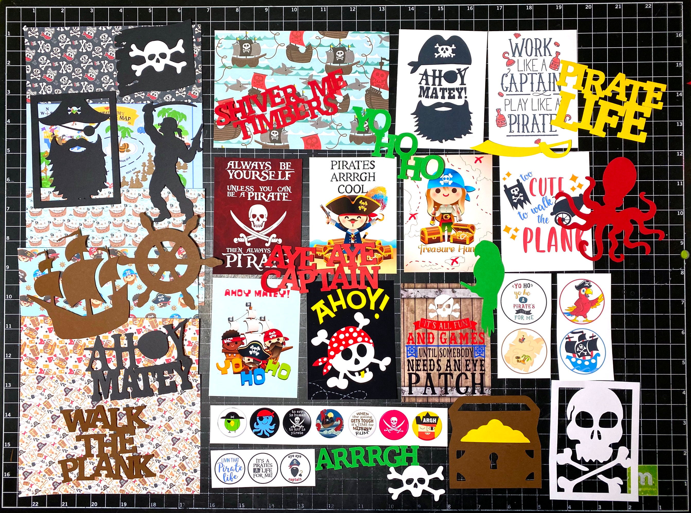 Pirate Scrapbook Kit A Pirate's Life for Me Project - Etsy