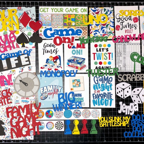 Family Game Night Scrapbook Kit Scrapbook Paper Project - Etsy