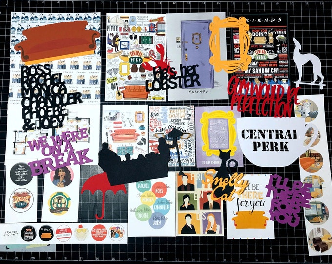 FRIENDS Scrapbook Kit. Friends TV Show Scrapbook Kit, Scrapbook Paper ...