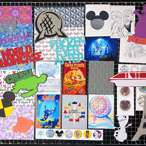 Disney World EPCOT Scrapbook Kit. Disney Scrapbook EPCOT | Etsy