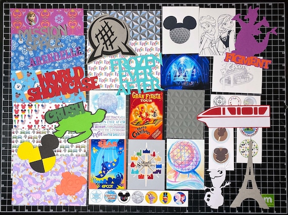 Disney World EPCOT Scrapbook Kit. Disney Scrapbook EPCOT | Etsy