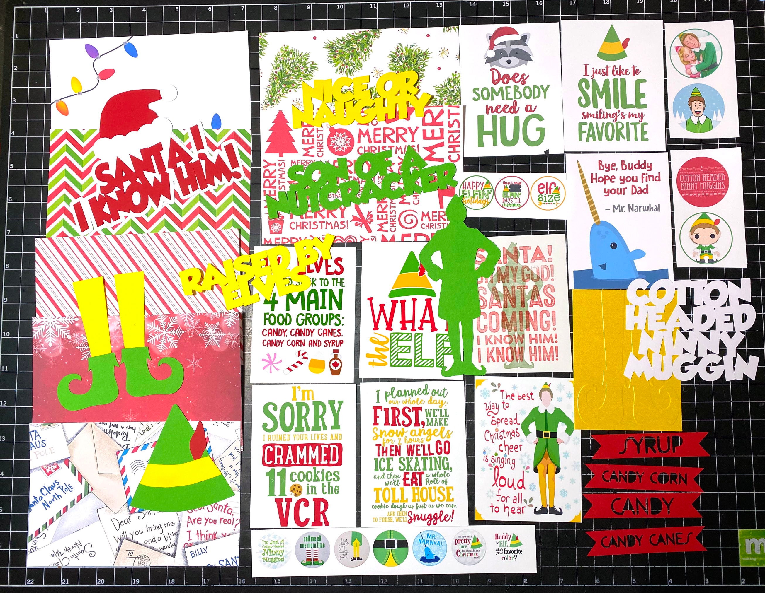 Buddy the Elf Scrapbook kit. Elf Movie Scrapbook kit | Etsy