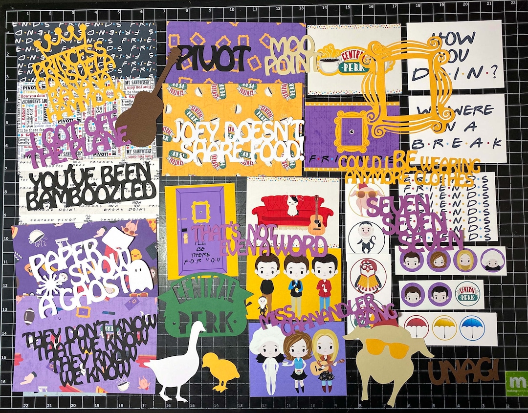 FRIENDS Scrapbook Kit. Friends TV Show Scrapbook Kit, Scrapbook Paper ...