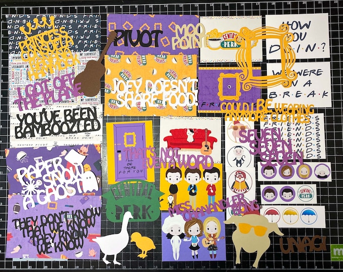 FRIENDS Scrapbook Kit. Friends TV Show Scrapbook Kit, Scrapbook Paper ...