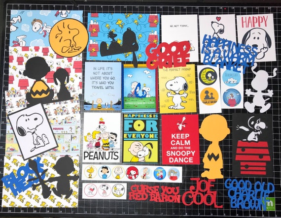 Peanuts Scrapbook Kit. Peanuts Scrapbook Paper Die Cuts - Etsy