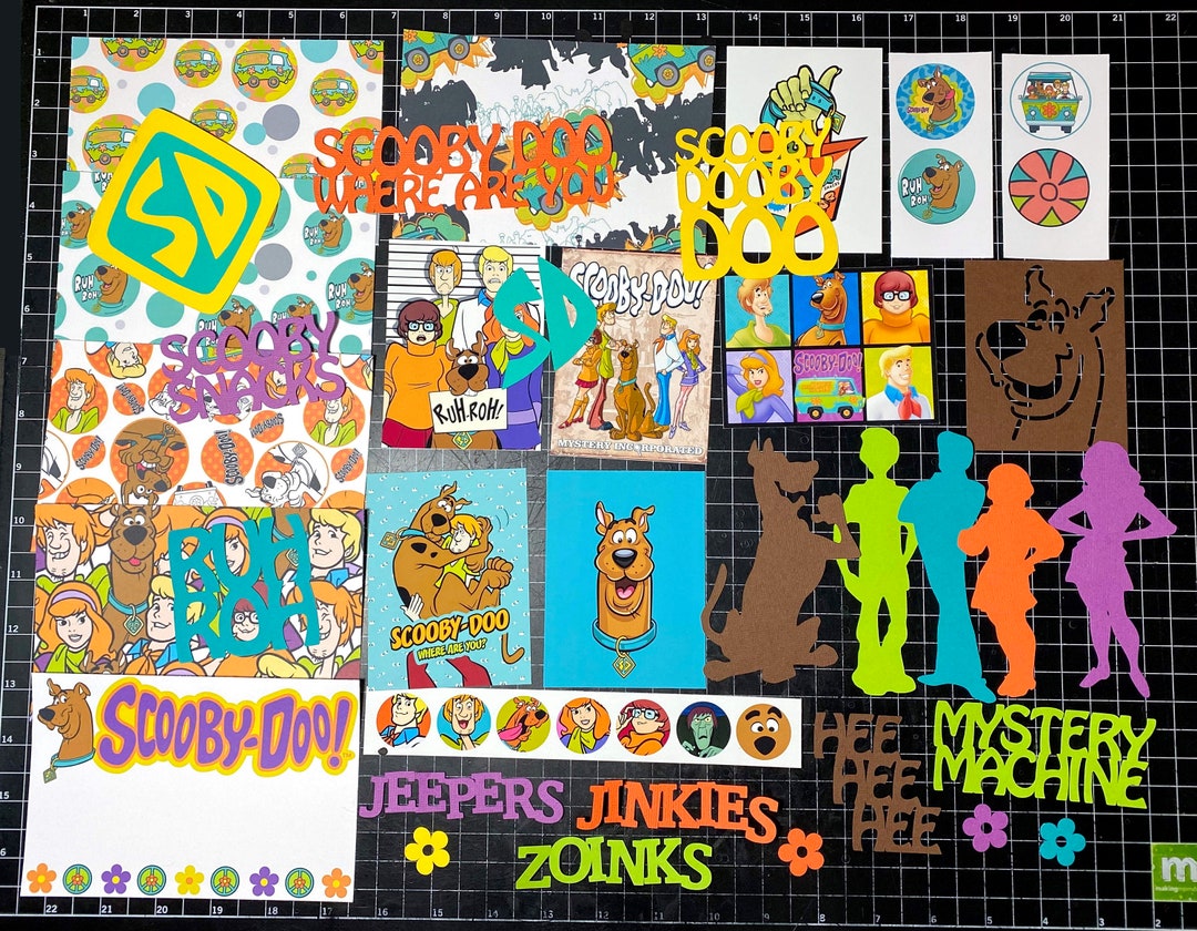 Scooby Doo Scrapbook Kit!! Paper, Die Cuts, Planner Stickers, Project ...