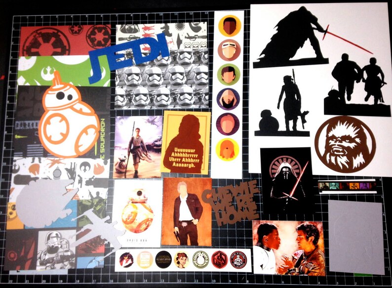 Star Wars Scrapbook Kit the Force Awakens Scrapbook Paper - Etsy