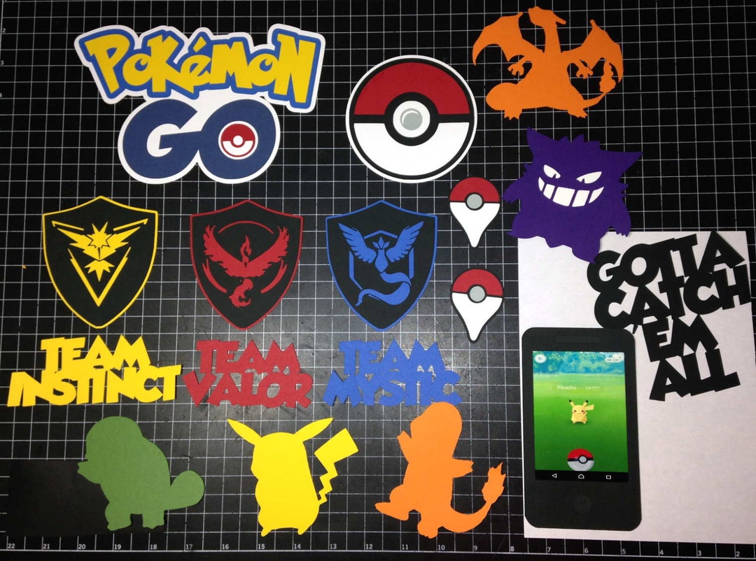 Pokemon Go Scrapbook Kit......set of Diecuts!! Gotta Catch Them All ...