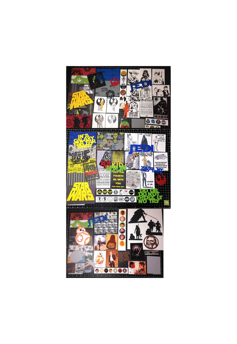 Star Wars Scrapbook Kit BUNDLE 3 Star Wars Kits Disney - Etsy