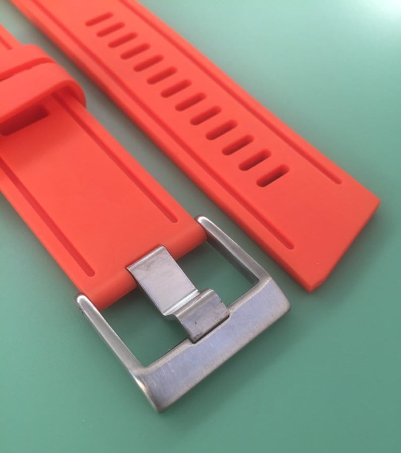 Vintage Iconic Style Retro Orange Silicone Rubber Diver Watch - Etsy ...