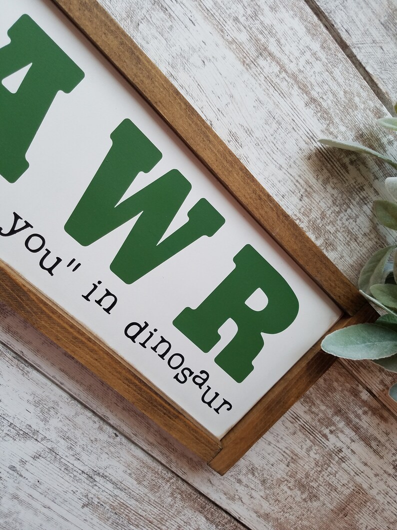 RAWR Sign 19.5 by 7.5 Dinosaurs Boy's - Etsy