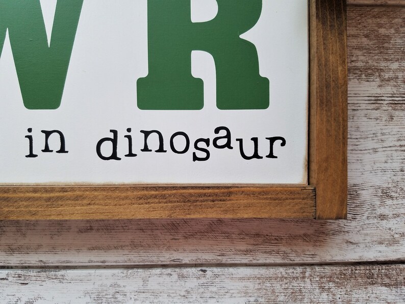 RAWR Sign 19.5 by 7.5 Dinosaurs Boy's - Etsy