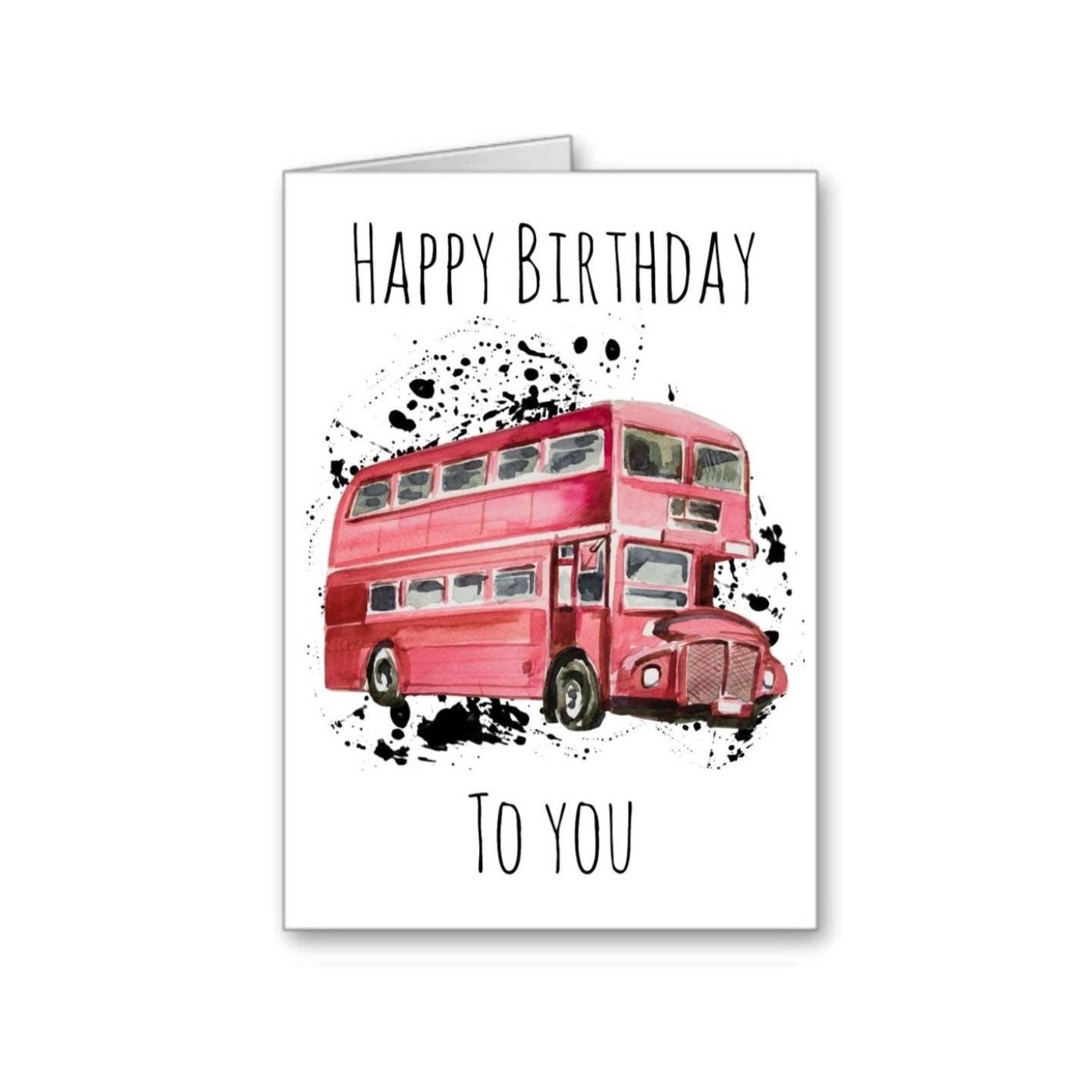 Bus Coach Driver Birthday Card supplied With Envelope - Etsy UK