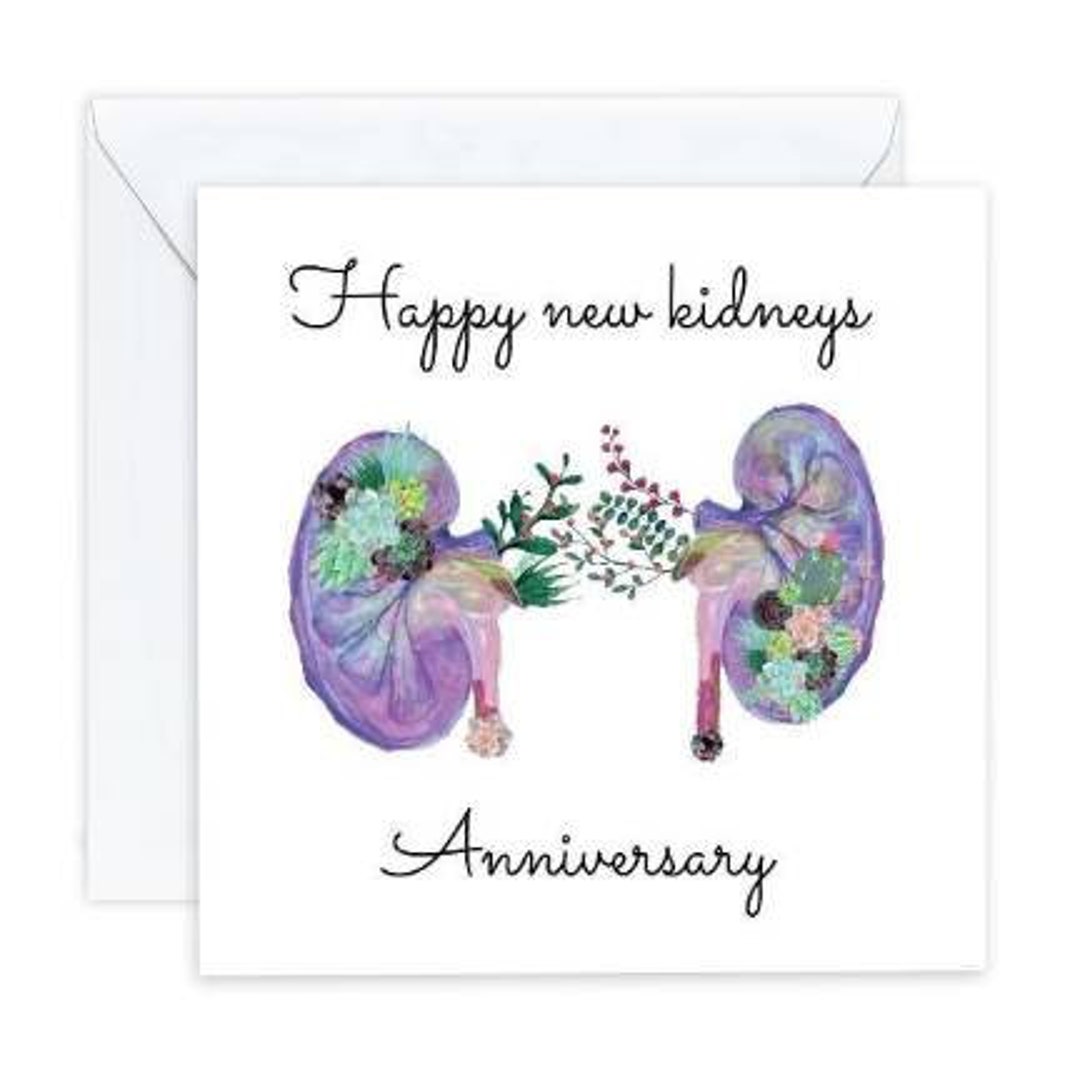 Happy Kidney Anniversary Card Lung Transplant envelope Included - Etsy