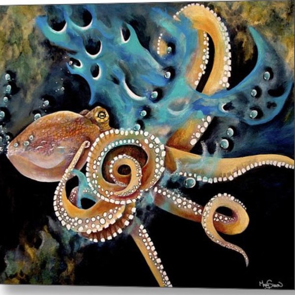 Octopus Print - Etsy