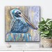 Whimsical Pelican. Beach Decor. Colorful Birds. Coastaldecor. Funky ...