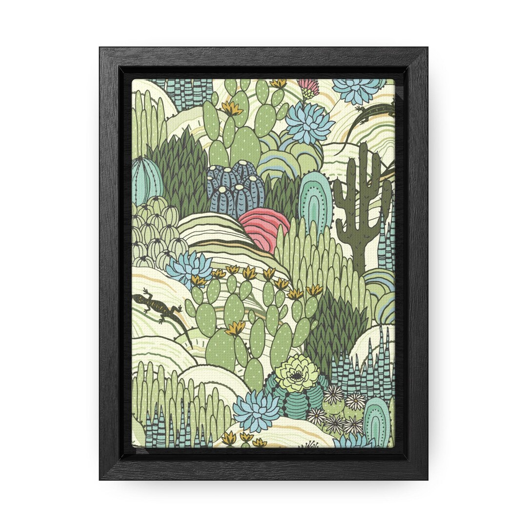 Cacti Gallery Canvas Wraps, Vertical Frame - Etsy