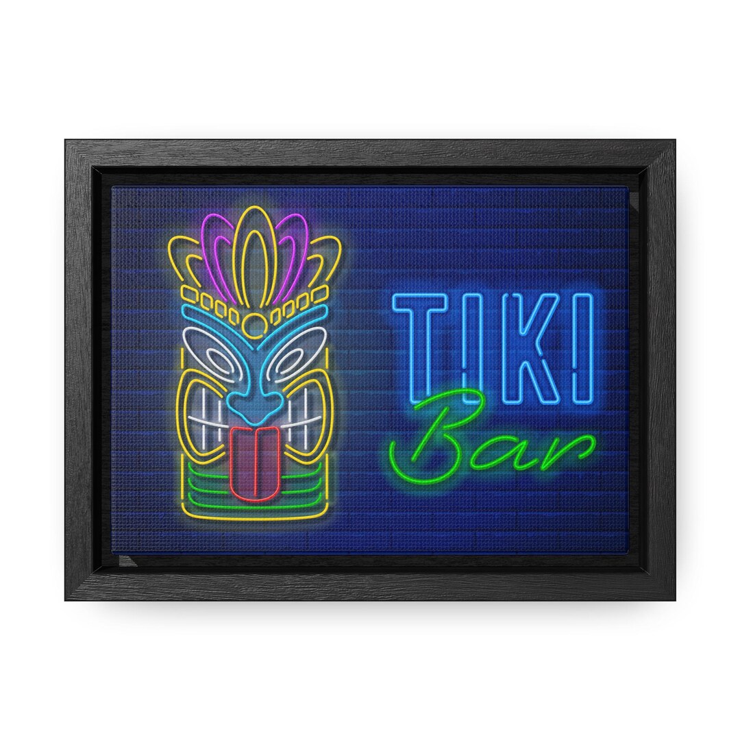Tiki Bar Gallery Canvas Wraps, Horizontal Frame - Etsy