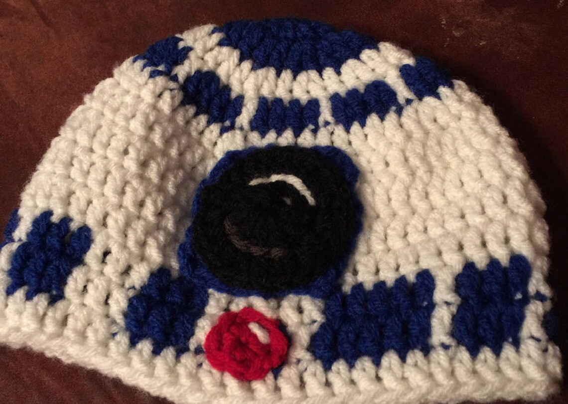 Newborn R2D2 Crochet Hat Pattern - Etsy