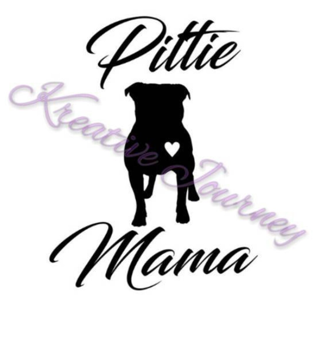 Pittie mama svg pitbull svg pitbull mom svg pittie lover - Etsy Portugal