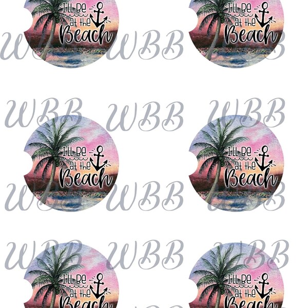 Beach Coasters - Etsy