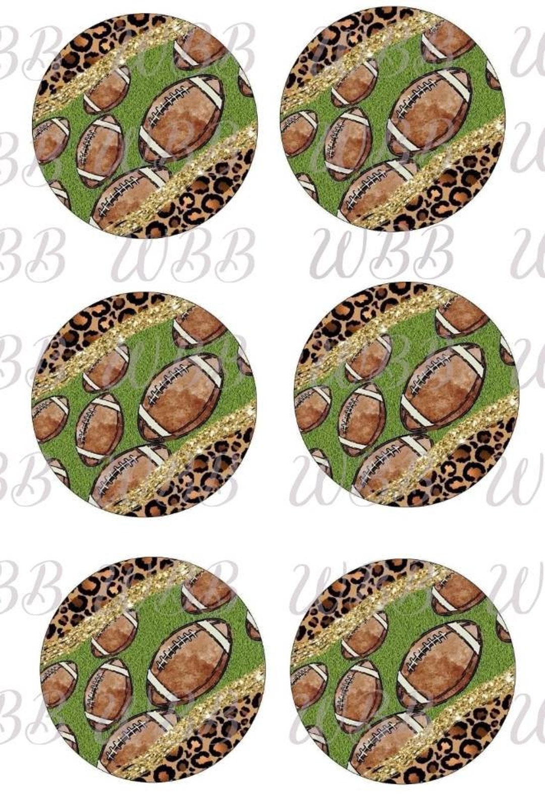 Football Sublimation Car Coaster Transfers Ready to Press - Etsy