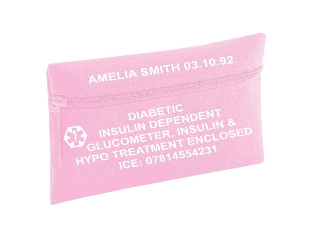 Diabetic Medication Bag, Medical Alert, Emergency Medication Carrier ...