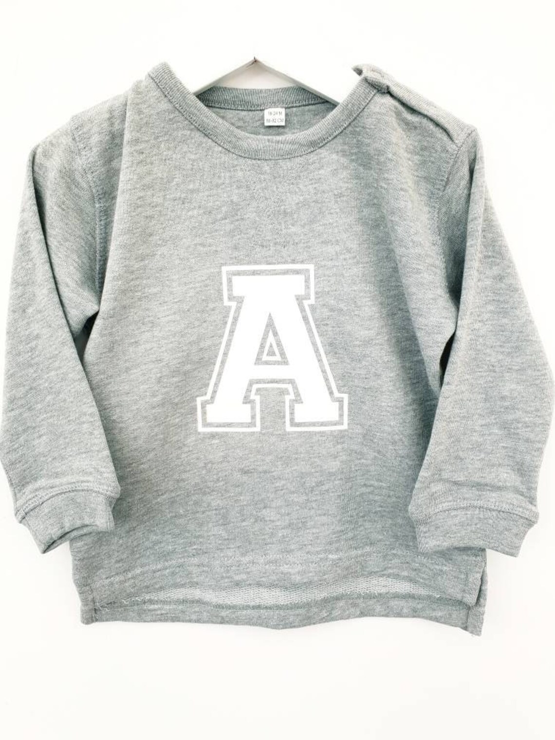 Kid's Initial Personalised Jumper Letter Sweater Long - Etsy UK