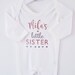 Personalised Little Sister Baby Grow Sleep Suit Newborn Baby - Etsy