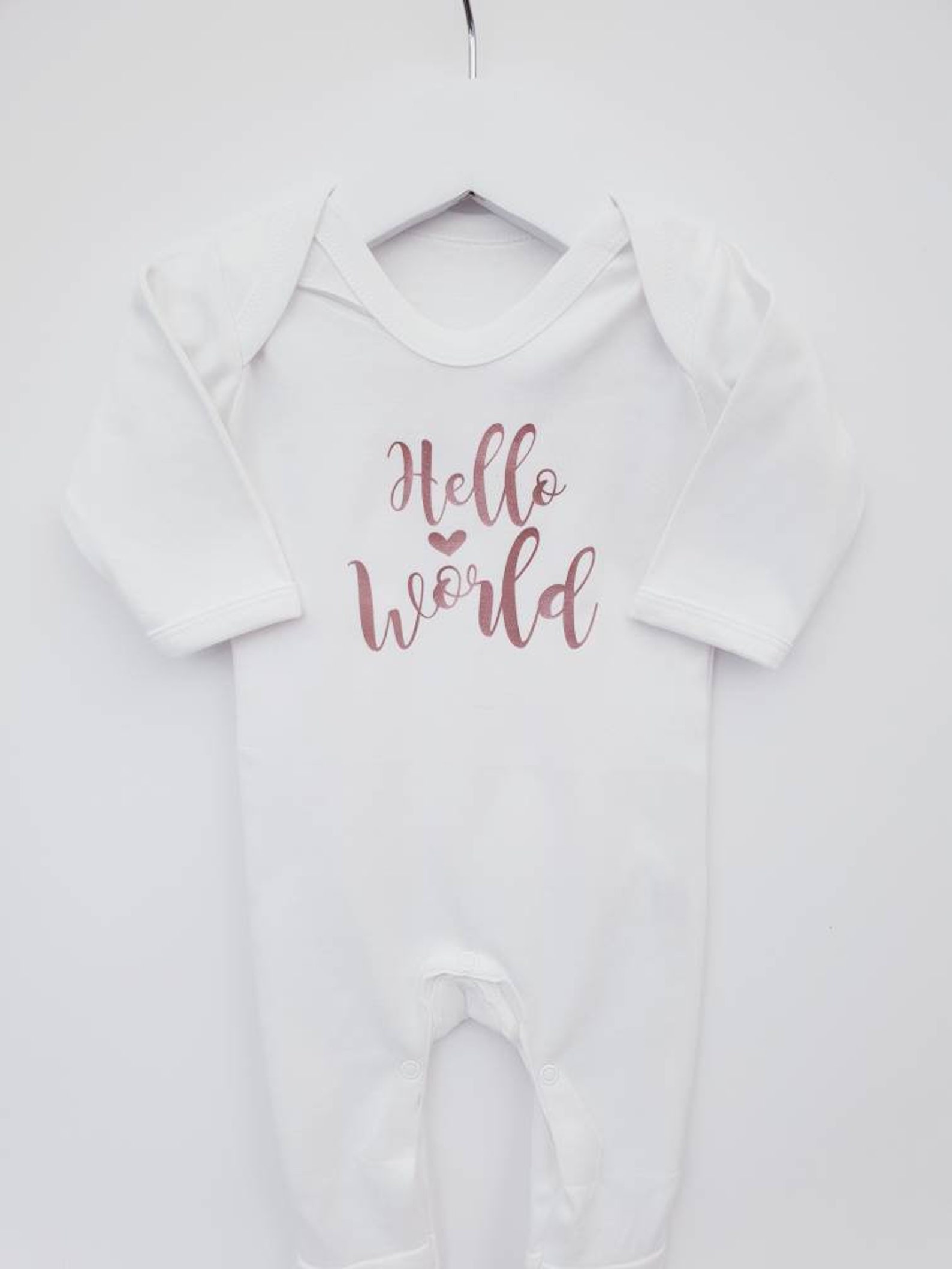 Hello World Baby Grow Romper Suit Hello World All in One - Etsy UK
