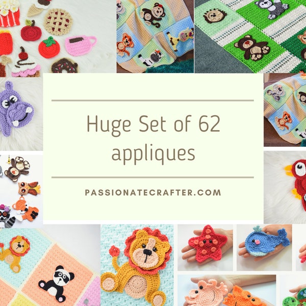 Animal Appliques - Etsy