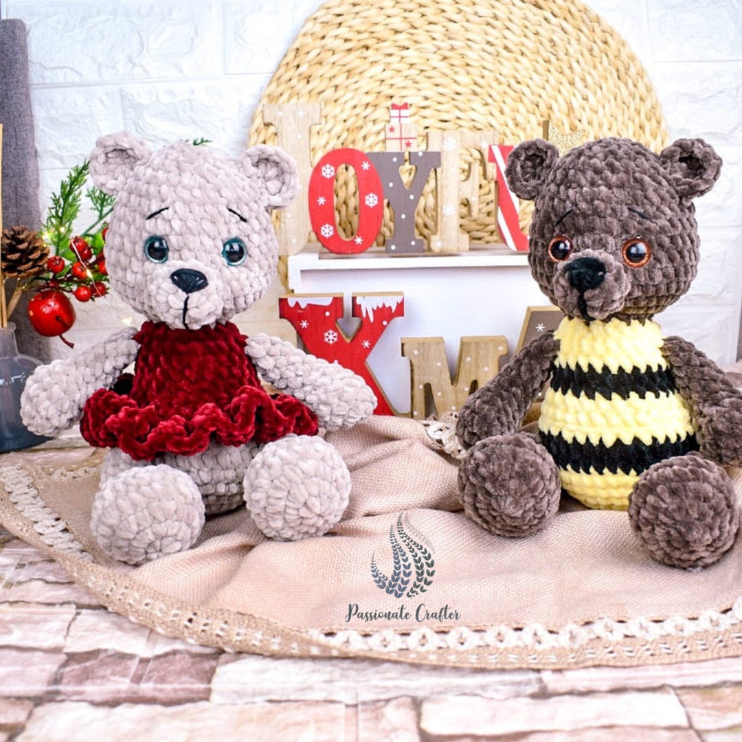 No Sew Bear Amigurumi- Crochet Pattern- - Etsy