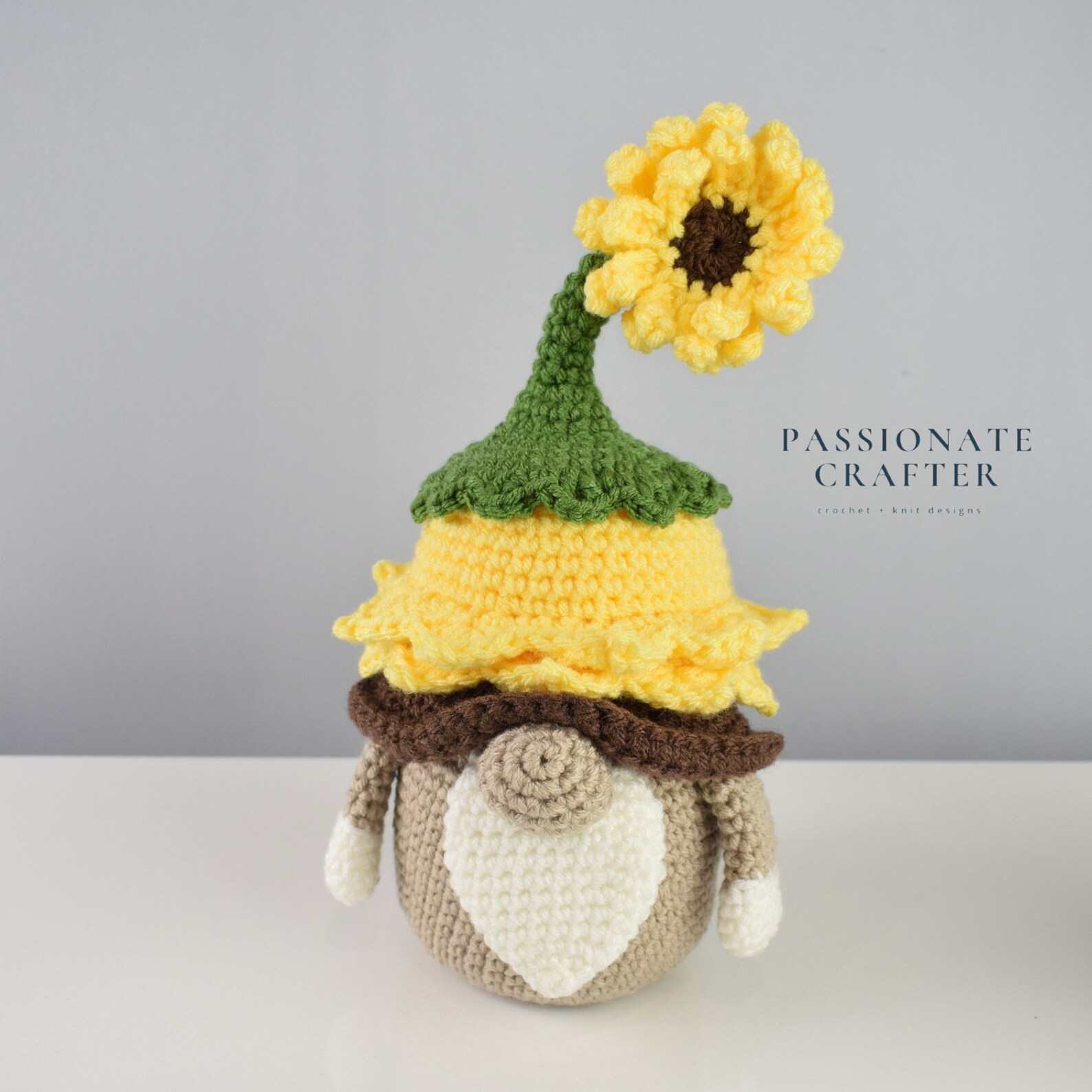 Crochet Pattern Sunflower Gnome Crochet Sunflower Gnome - Etsy