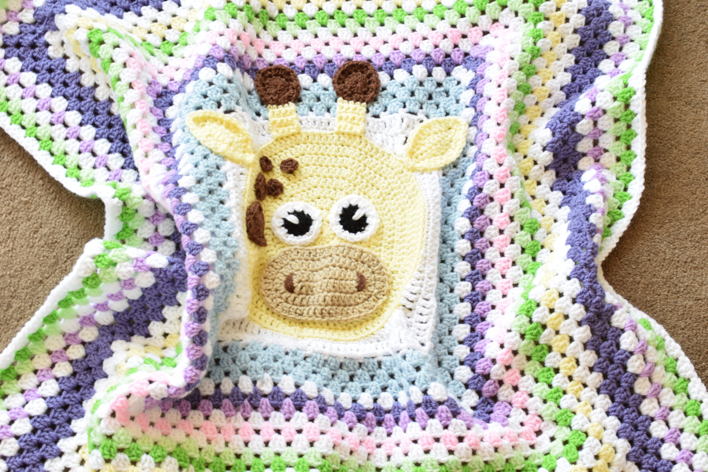 Crochet Blanket Pdf Pattern Giraffe Blanket Crochet Gray | Etsy