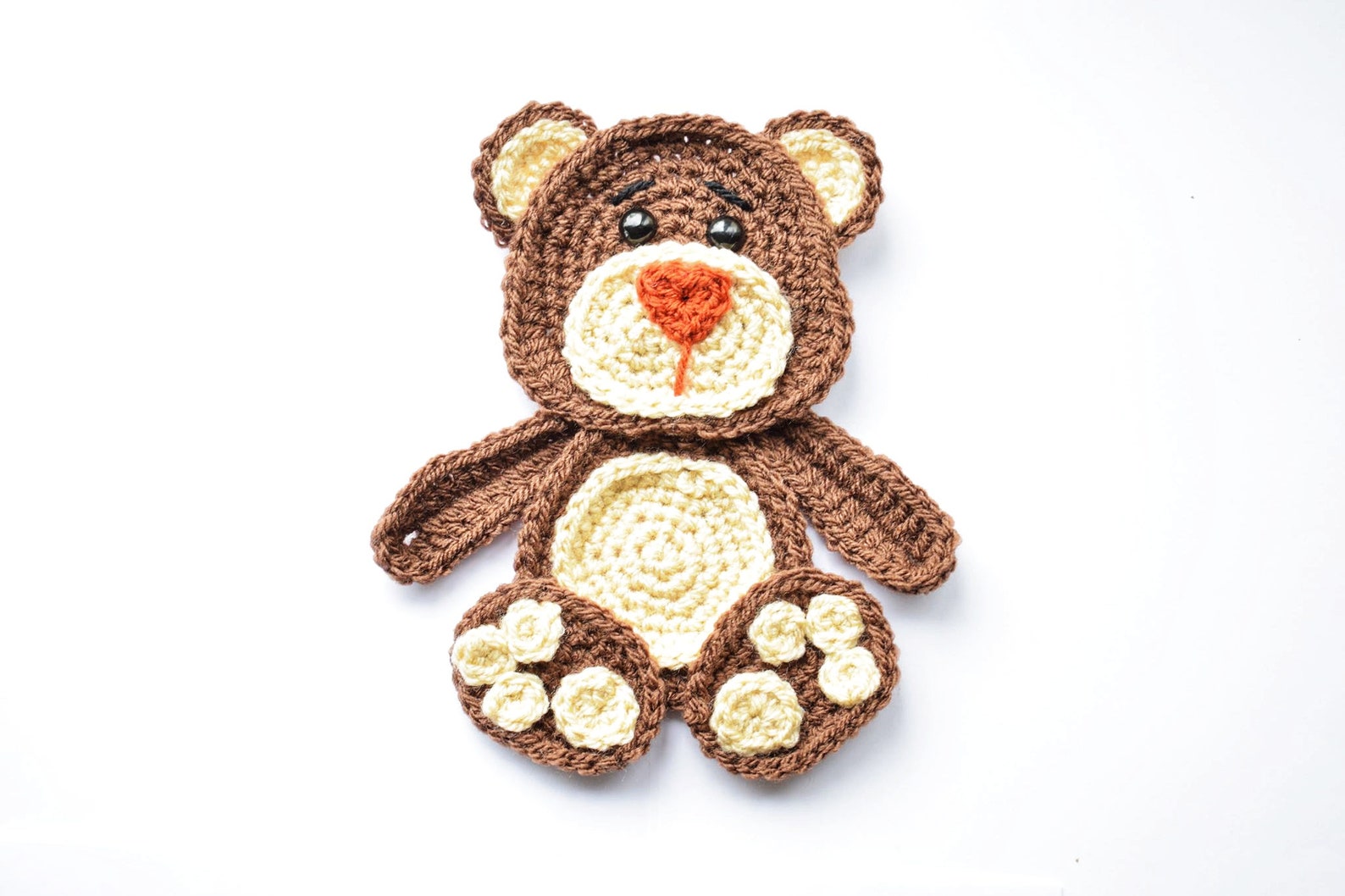Bear Applique Crochet Pattern Baby Blanket With Bears - Etsy