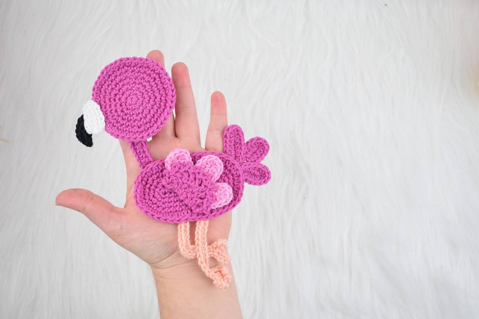 Crochet Pattern- Crochet Flamingo Applique- Flamingo Applique Pattern ...