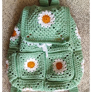 Crochet Daisy Backpack PDF Pattern, Daisy Bag. - Etsy
