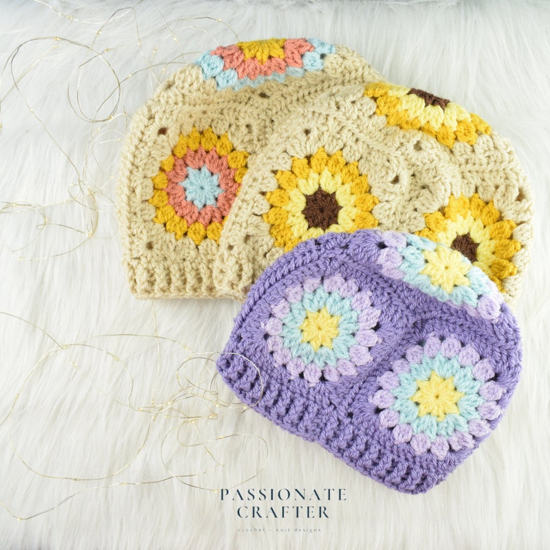 Granny Square Infant Hat - Etsy