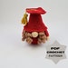 Graduation Gnome Pattern- Crochet Gnome- Graduation Gift- Crochet ...