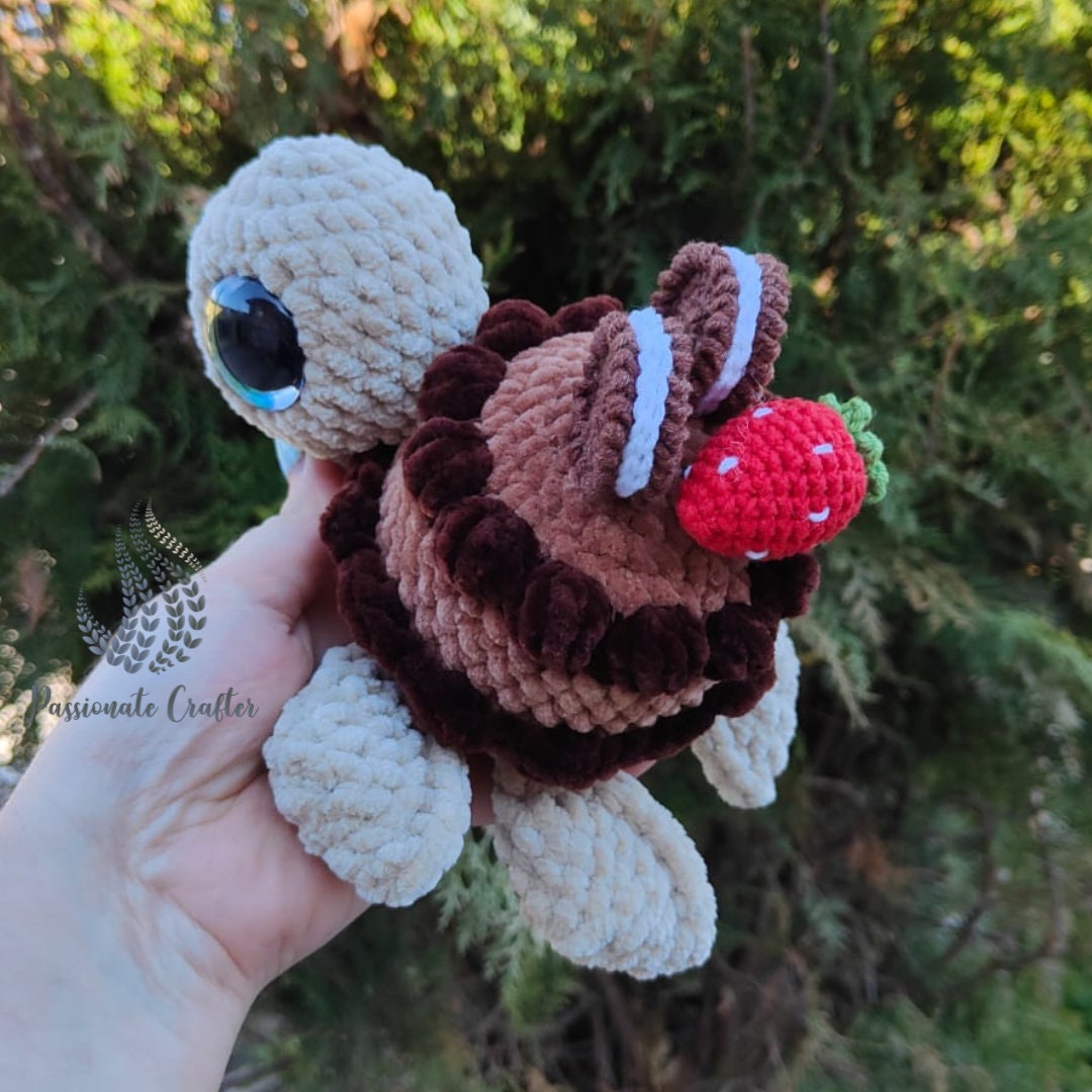 No Sew Crochet Turtle Pattern- Cake Turtle- Crochet Amigurumi Pattern ...