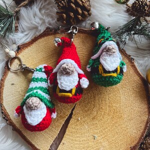 Crochet Pattern- Crochet Christmas Gnomes- Crochet Keychains-crochet Gnome Keychains- PDF ...